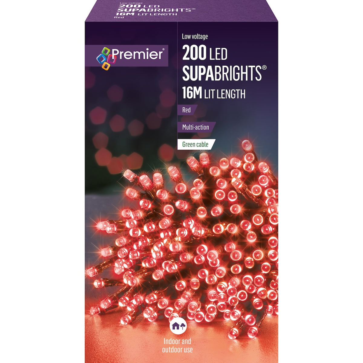 Premier 200 LED Multi-Action Supabrights Red – Southwood Garden Centre