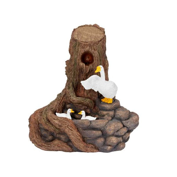 Special Offer Smart Solar Feather Falls Goose Water Feature with Hybri ...