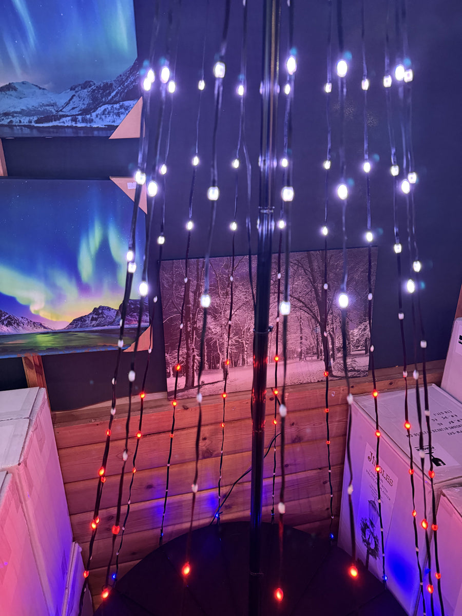 Lumineo Flex Wire Cone Christmas Tree with Colour Changing LEDs ...