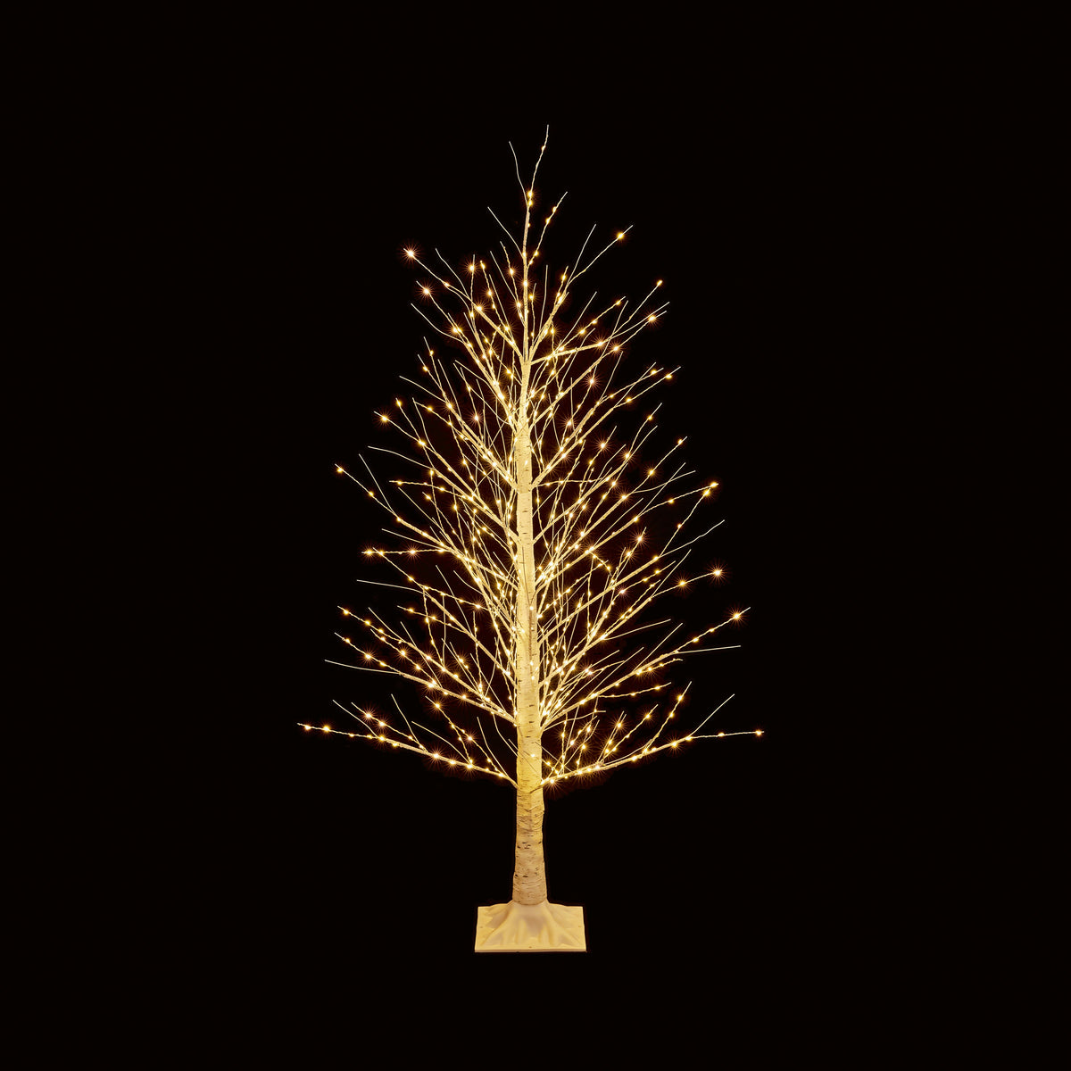 Premier Twinkle Birch Twig Tree Light Up with 300 Warm White LEDs - 12 ...