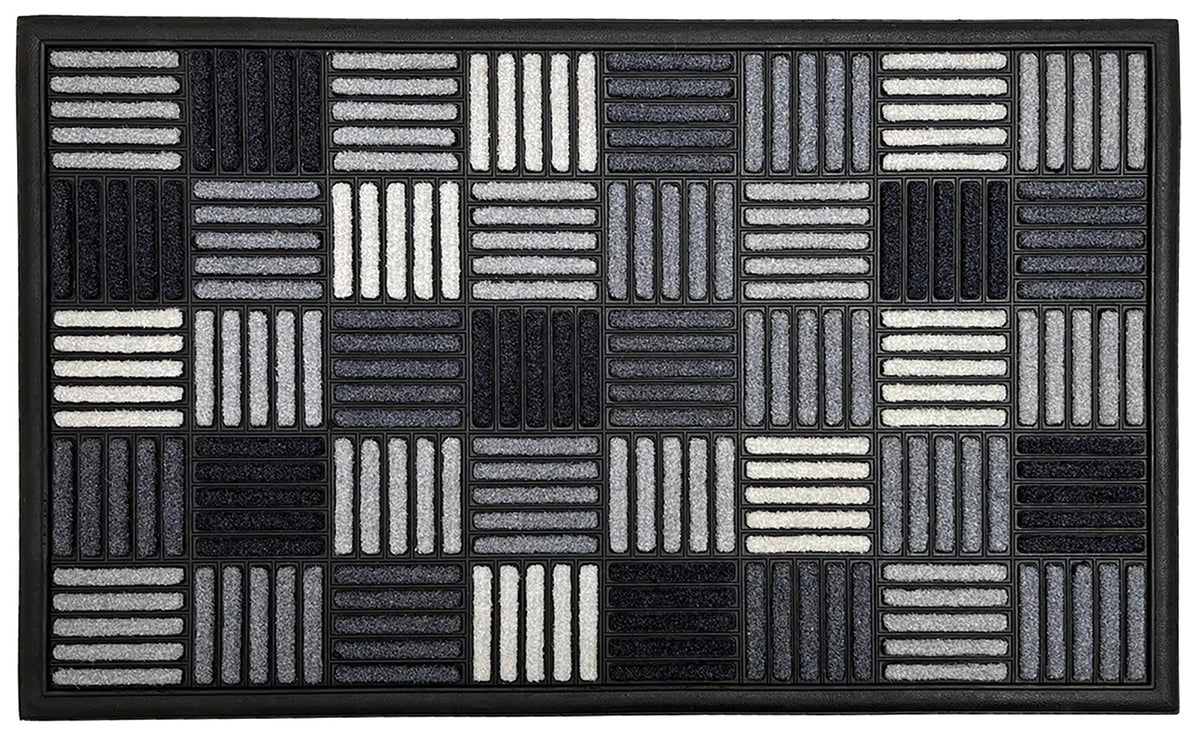 Scrape 'N' Sorb -Parquet Grey Large Doormat - 45x75cm – Southwood ...