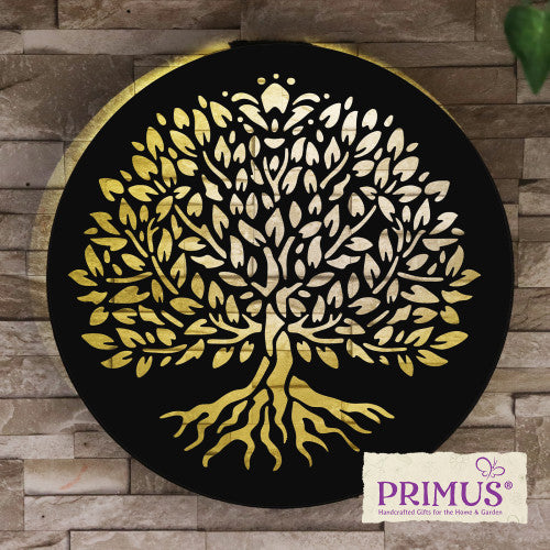Metal Tree of Life Solar Wall Panel – Southwood Garden Centre