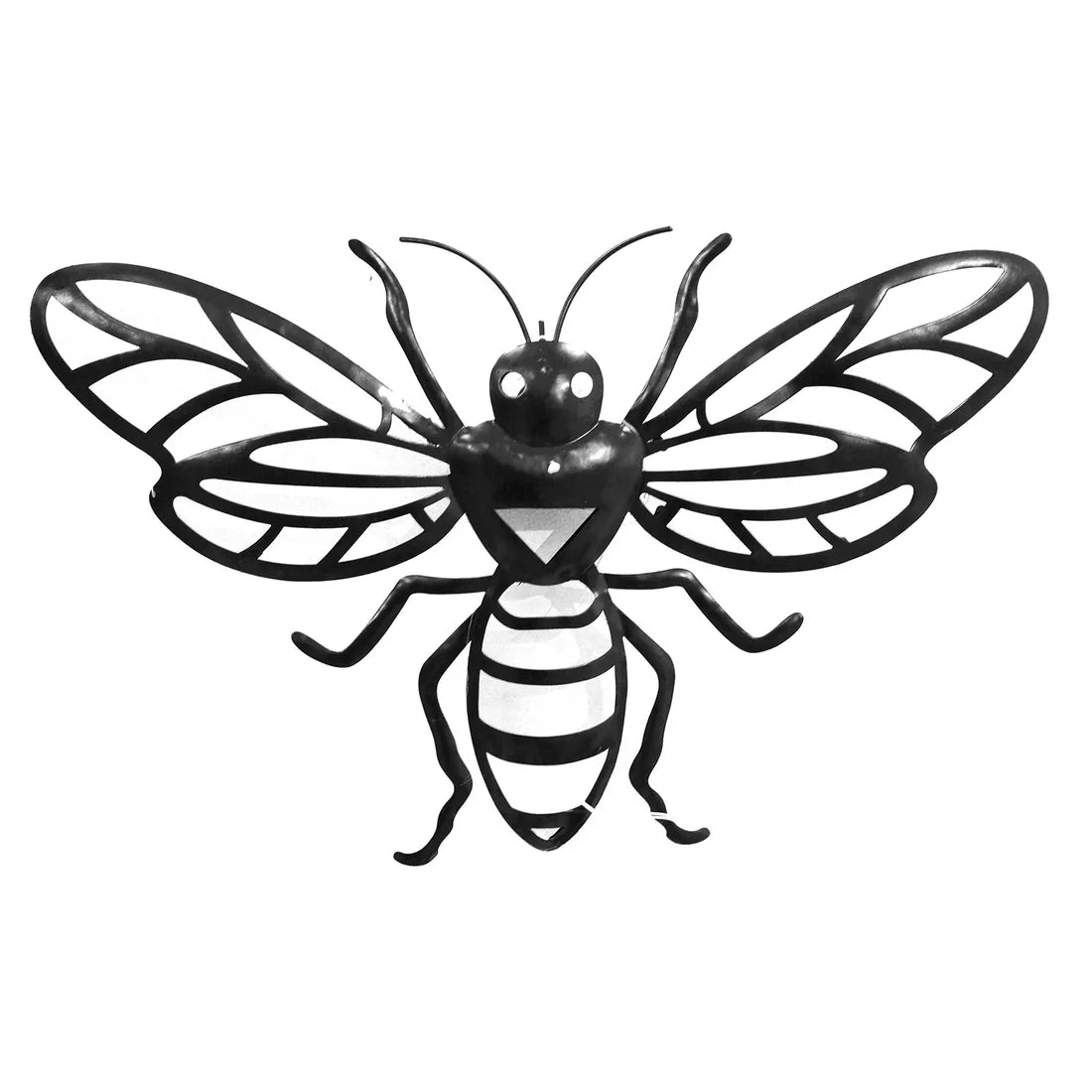 Metal Bumble Bee Backlit Solar Wall Light – Southwood Garden Centre