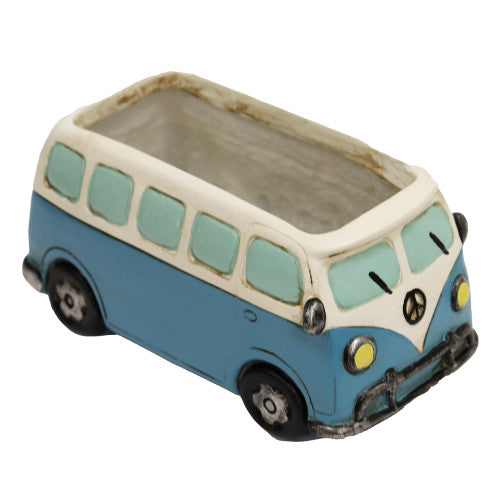 Blue Resin Camper Van Planter – Southwood Garden Centre