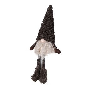 Fizzlewick Brown Fluffy Sitting Gonk with Dangly Legs - 53cm ...