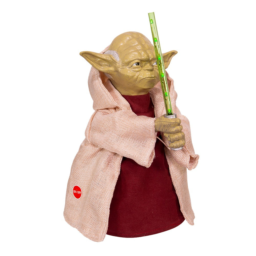 Disney Star Wars Yoda Tree-topper with LED Light Saber – Southwood ...