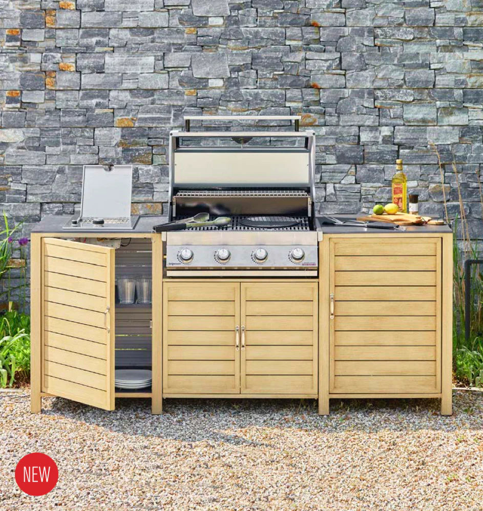 Grillstream Venice Outdoor Kitchen 4 Burner Hybrid Gas & Charcoal BBQ – Southwood Garden Centre
