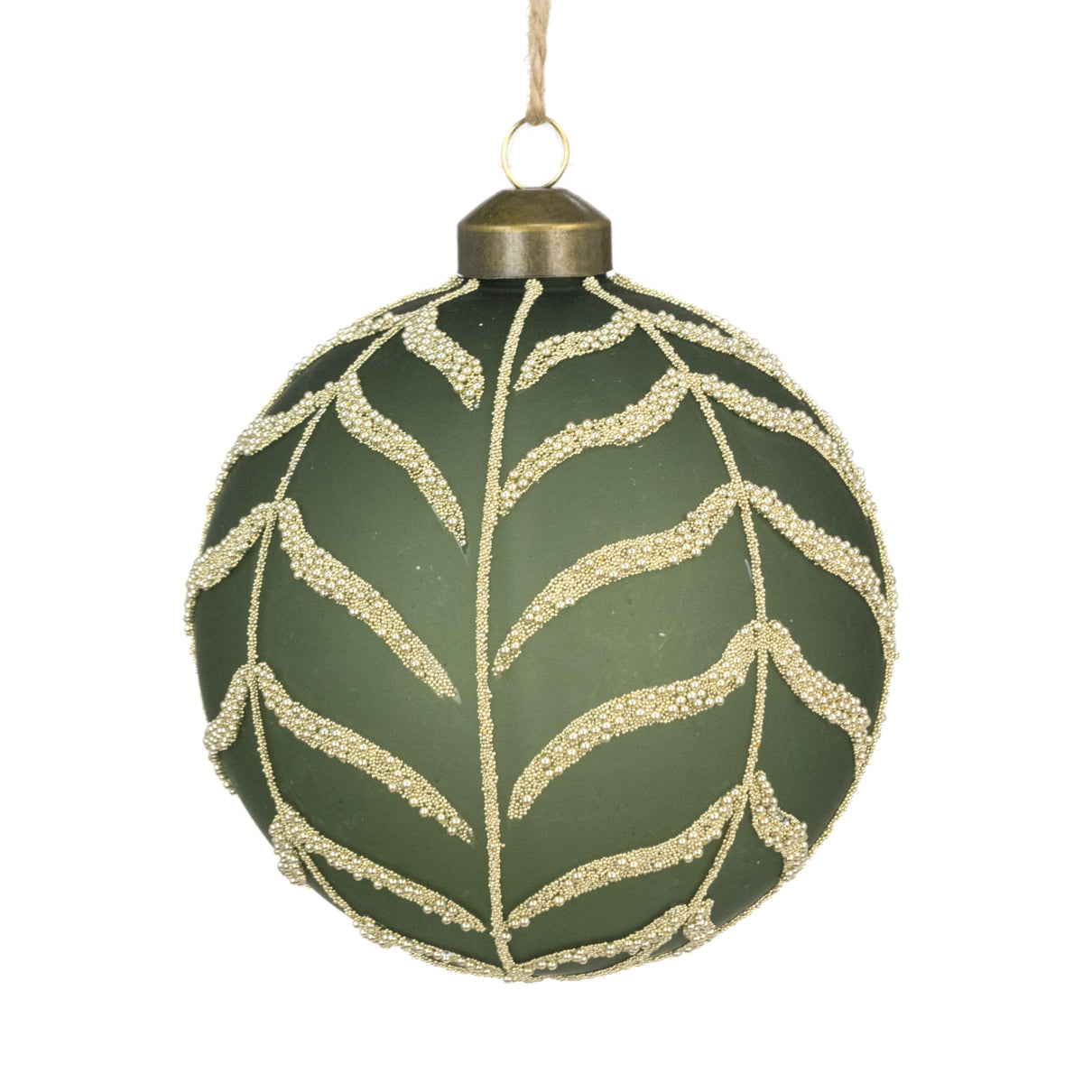 Green Glass Noa Christmas Tree Bauble - 10cm – Southwood Garden Centre