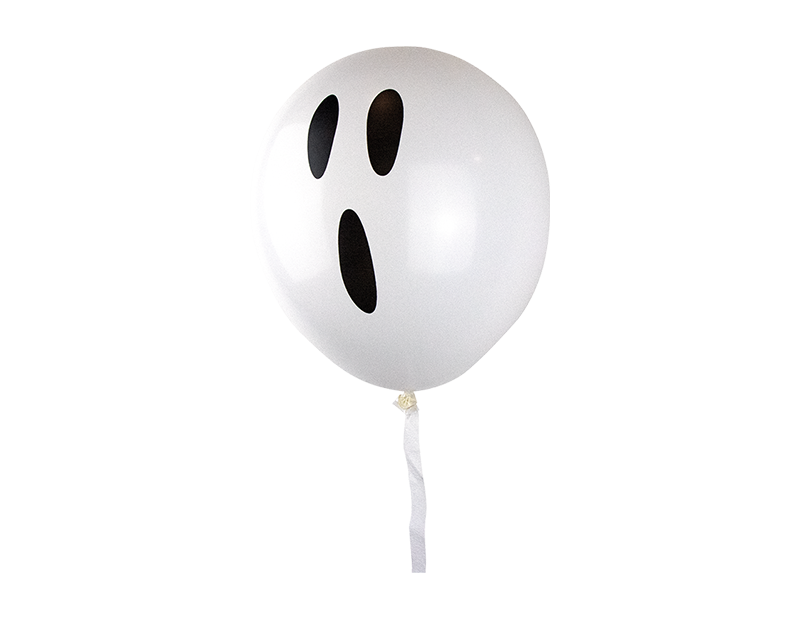 Halloween 12" Ghost Streamer Balloons Pack of 10 – Southwood Garden Centre