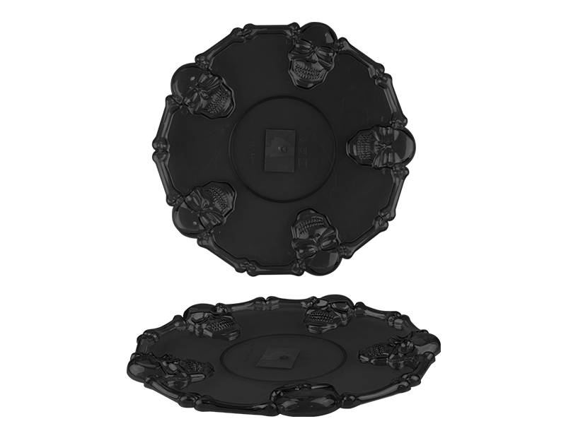 Black Halloween Skull Serving Platter 35cm – Southwood Garden Centre