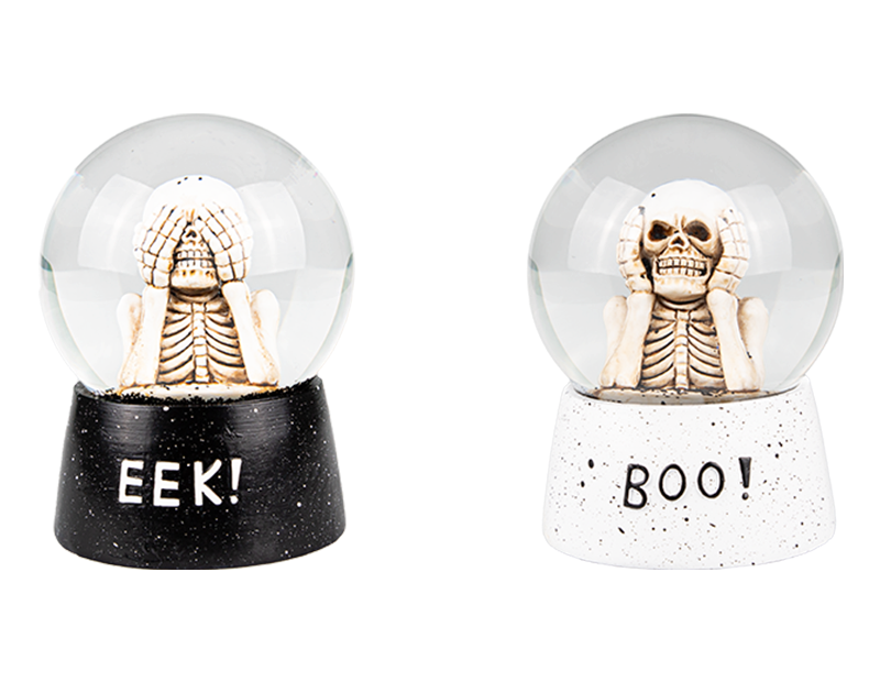 Halloween Skeleton Snow Globe 13cm – Southwood Garden Centre