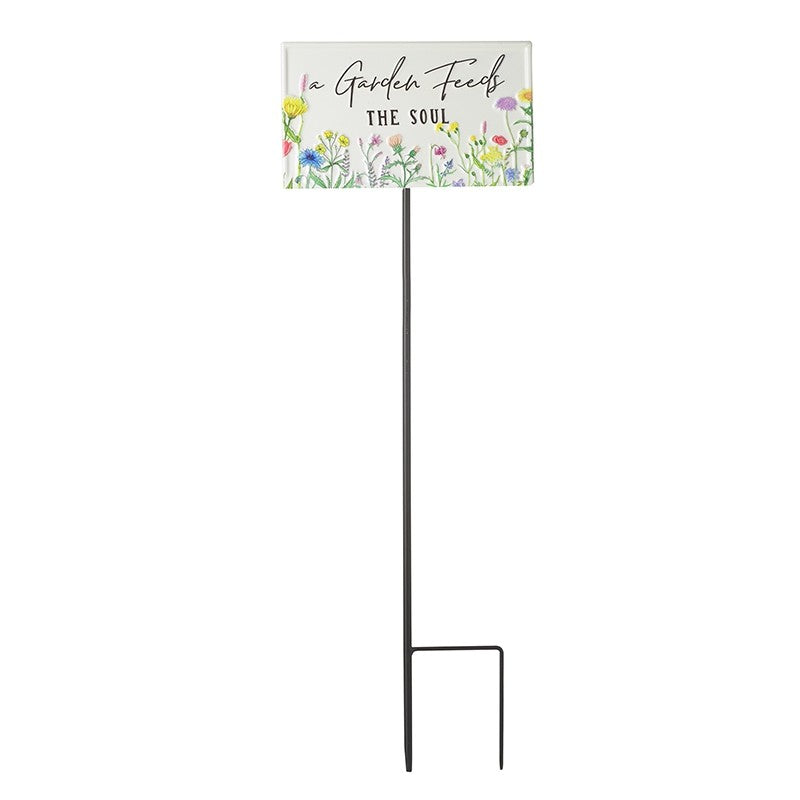 Metal Cotton Field Stake Sign - A Garden Feeds the Soul – Southwood ...