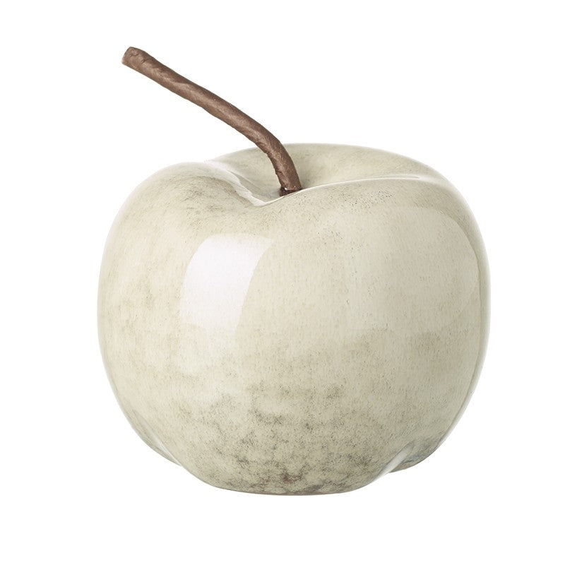 White Ceramic Apple - 11cm – Southwood Garden Centre