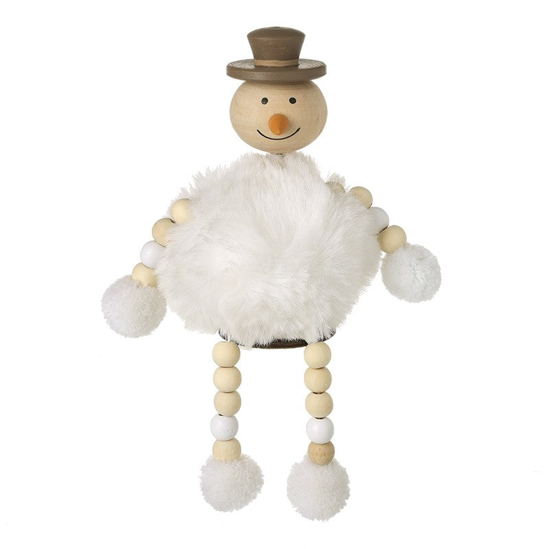 Pompom Body Beaded Arms & Legs Snowman – Southwood Garden Centre