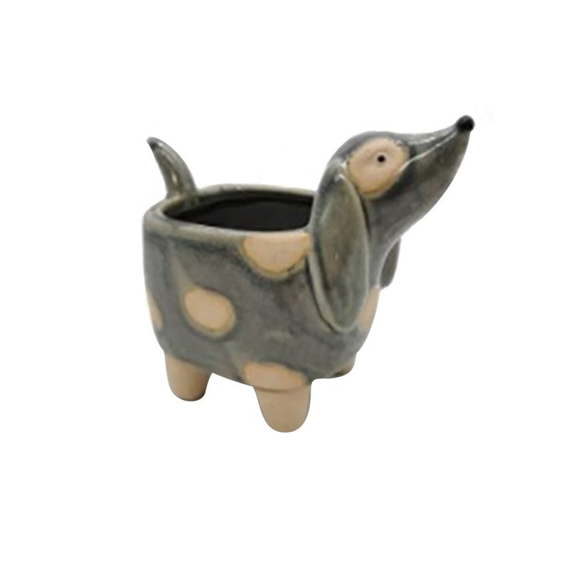 Spotted Dog Shaped House Plant Pot – Southwood Garden Centre