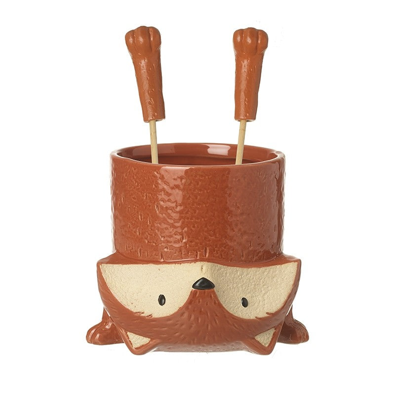 Upside Down Fox House Plant Pot Planter with Stake Legs – Southwood ...