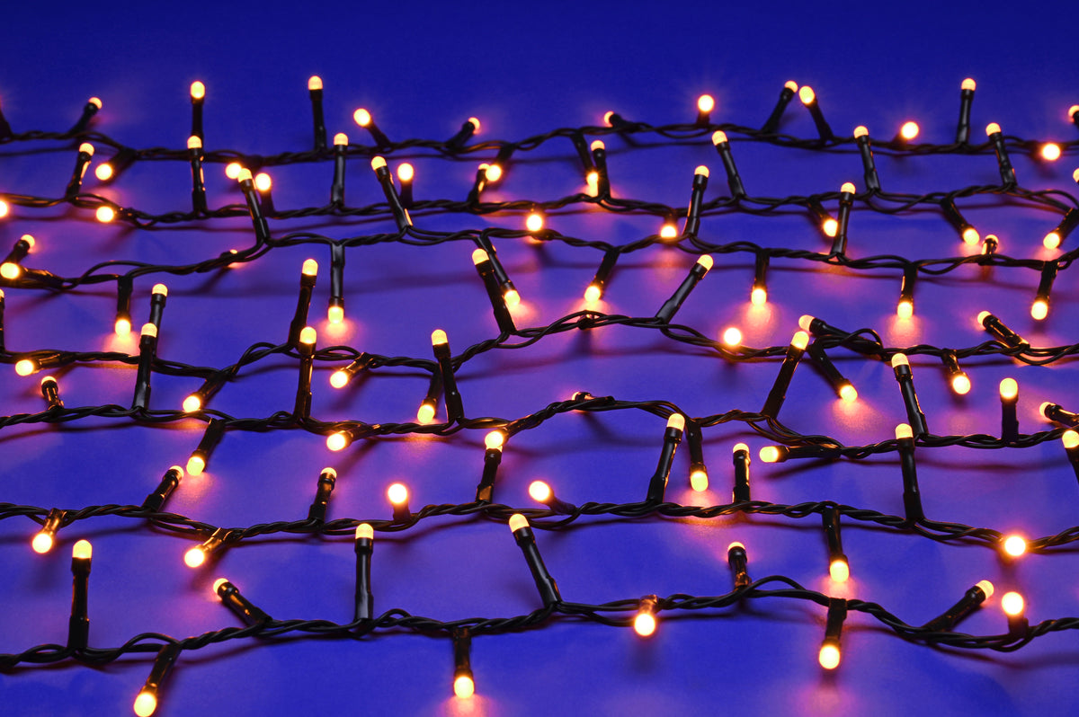 500 Halloween Orange LED Glow Worm Lights – Southwood Garden Centre