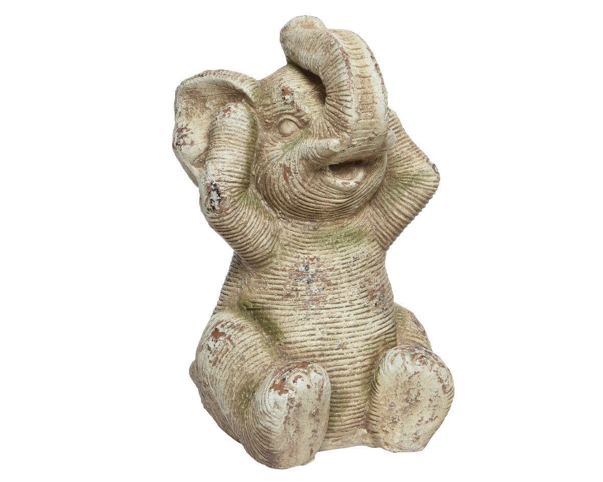 Rustic Aged Elephant Outdoor Statue - 40cm – Southwood Garden Centre