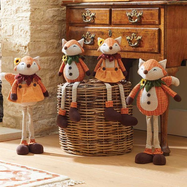Autumn Mr Fox Gonk - Seated with Dangly Legs – Southwood Garden Centre