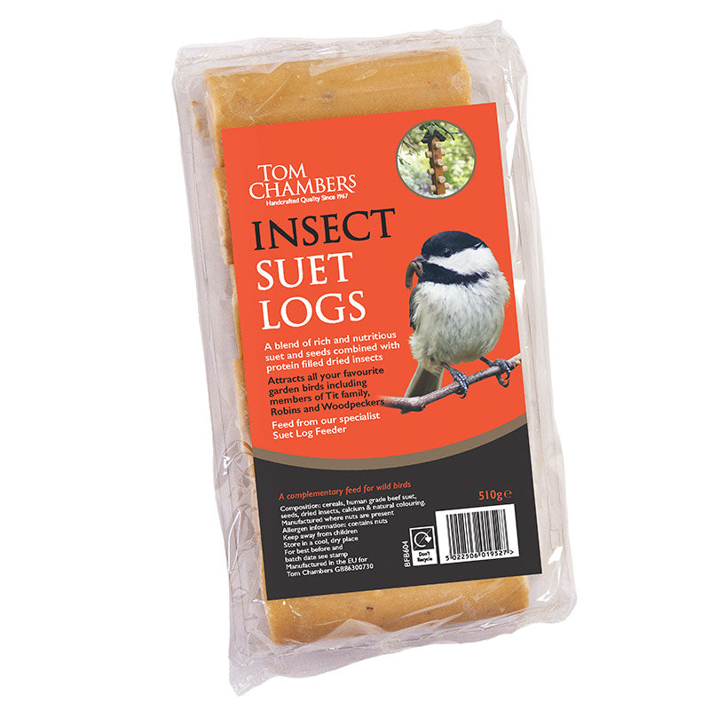 Tom Chambers - Insect Suet Logs - Pack of 6 – Southwood Garden Centre