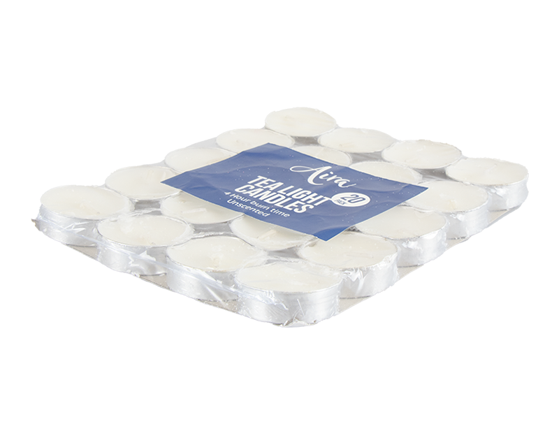 White Tea Light Candles - Pack of 20 – Southwood Garden Centre