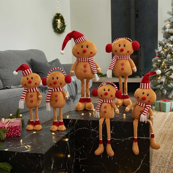 Gingerbread Boy Gonk with Dangly Legs - 25cm – Southwood Garden Centre