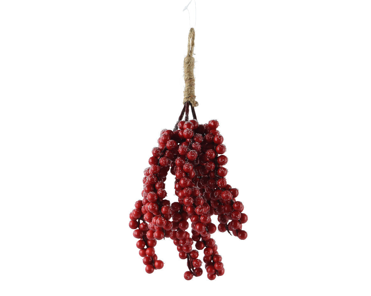 Christmas Red Ice Berries Hanging Bundle – Southwood Garden Centre