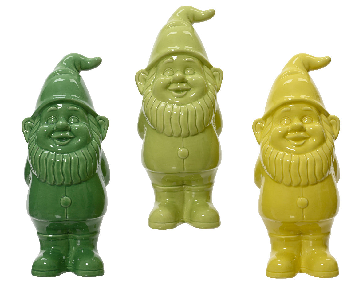 Ceramic Garden Flower Gnome Modern - 25cm – Southwood Garden Centre