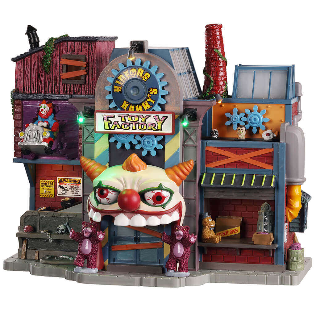 Lemax Spooky Town - Hideous Harry's Toy Factory with Lights, Sound & M ...