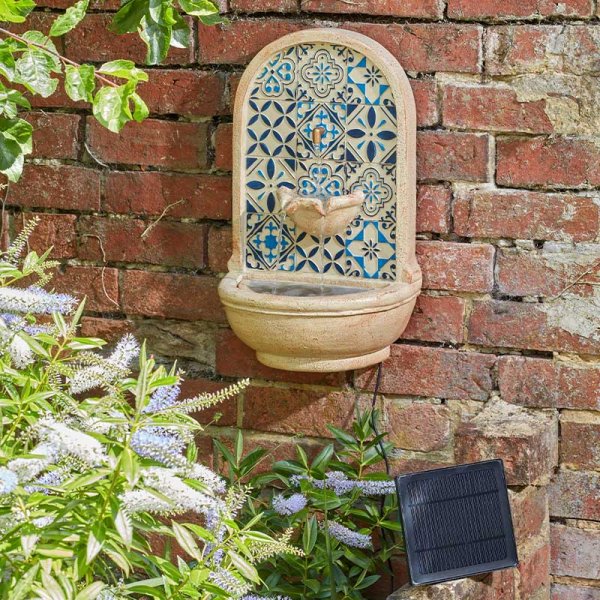 Smart Garden Solar Aragon Mosaic Wall Water Feature – Southwood Garden ...