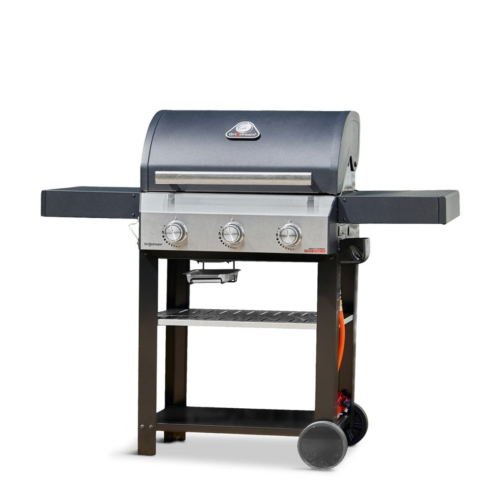 Grillstream Aspect 3 Burner Gas & Charcoal Powered Hybrid Barbecue BBQ ...