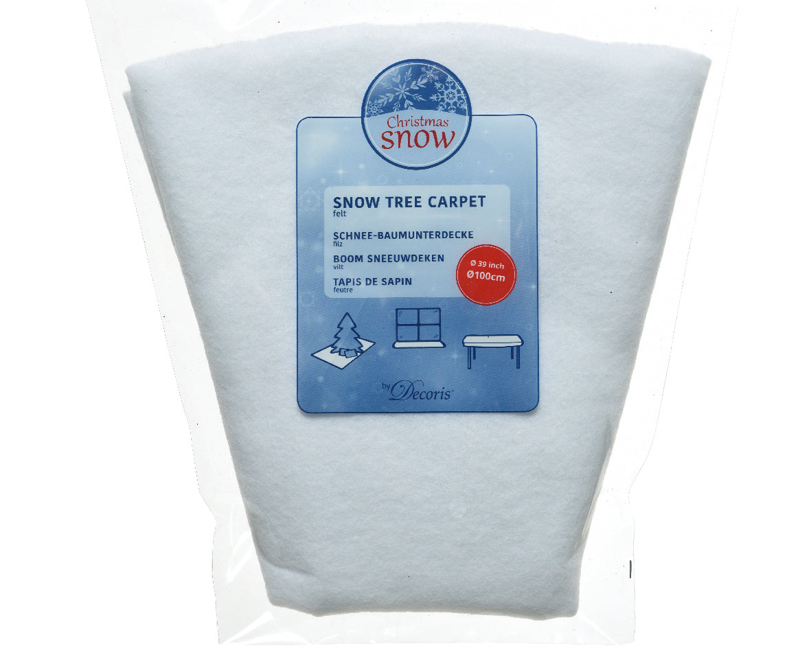 Felt Snow Tree White Carpet 100cm Diameter – Southwood Garden Centre