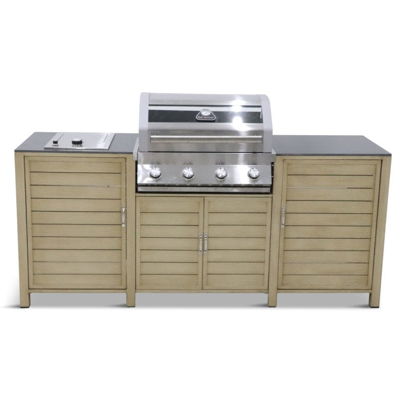 Grillstream Venice Outdoor Kitchen 4 Burner Hybrid Gas & Charcoal BBQ ...