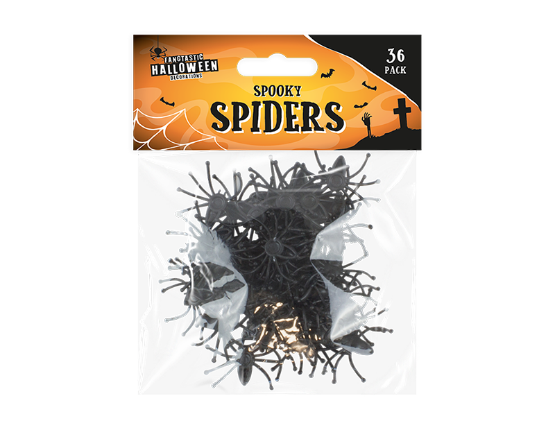 Halloween Decoration Spiders - 36 Pack – Southwood Garden Centre
