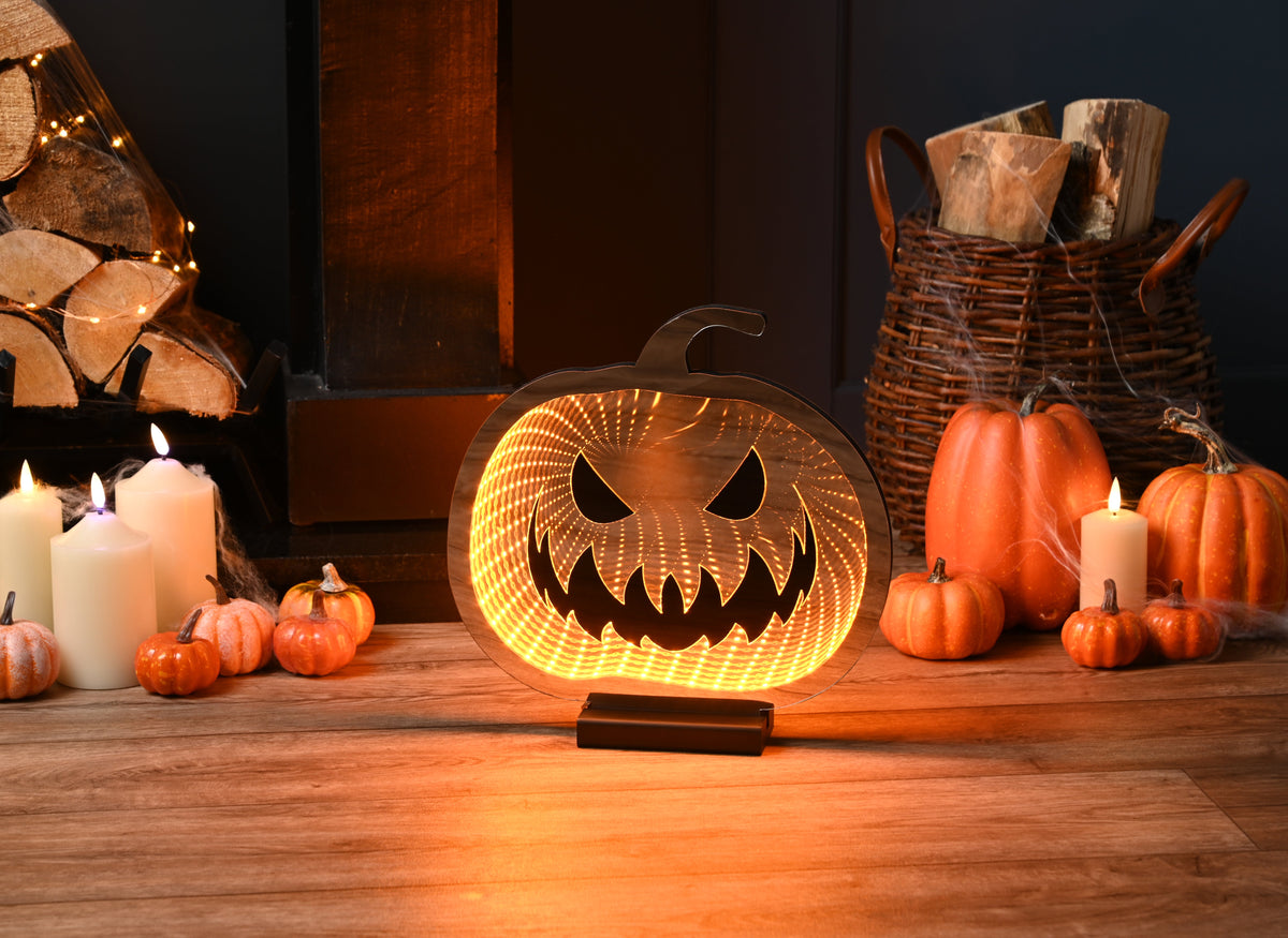 Festive Halloween Infinity Mirror Pumpkin - 30cm – Southwood Garden Centre