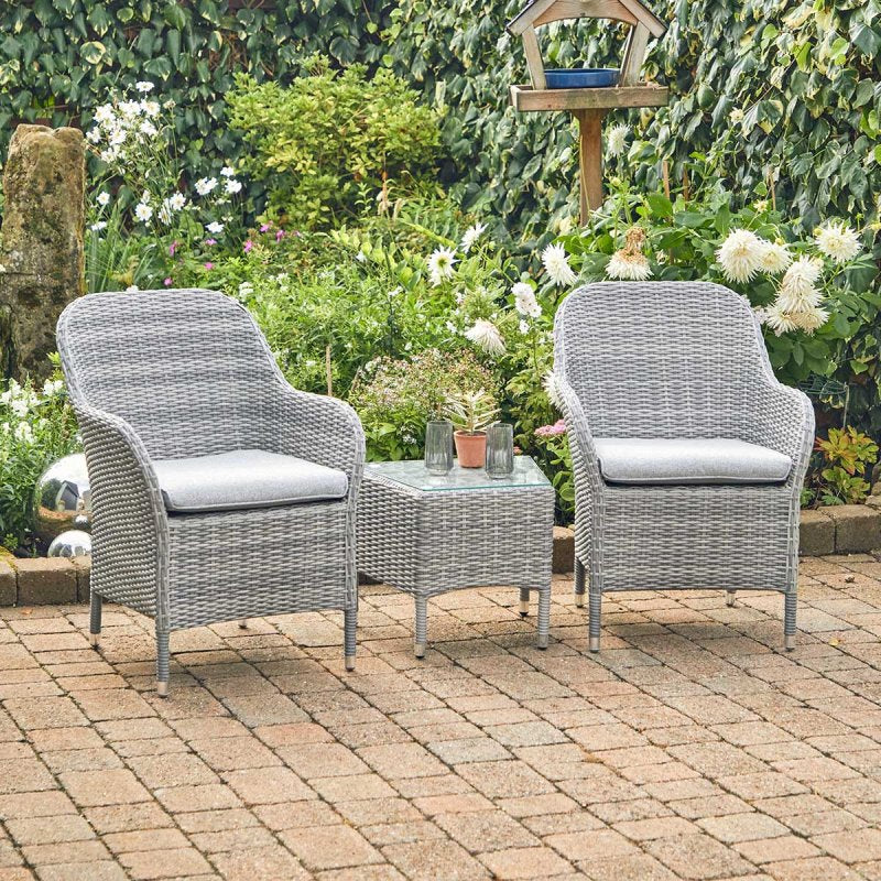 Leisure Grow - Monte Carlo Stone Bistro Duo Set 2 Seat Set - Stone Gre ...