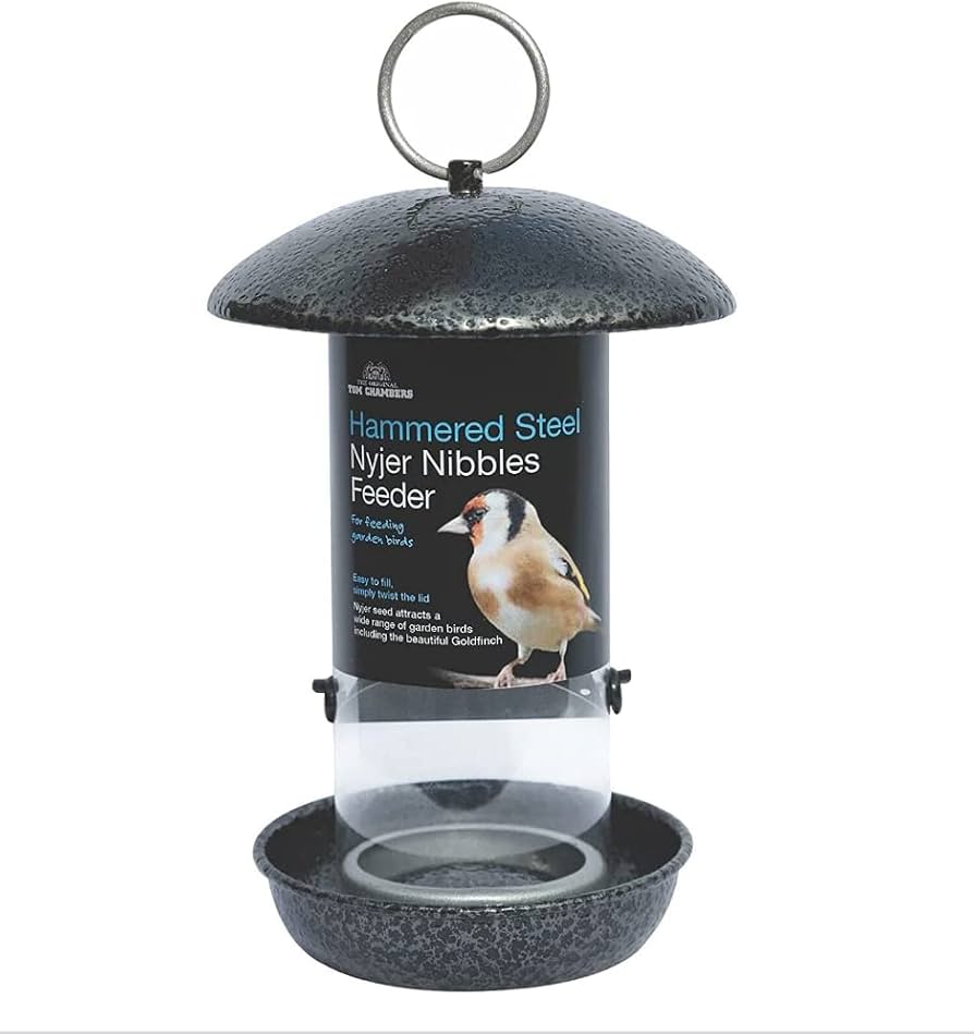 Tom Chambers Hammered Steel Nyjer Seed Bird Feeder – Southwood Garden ...