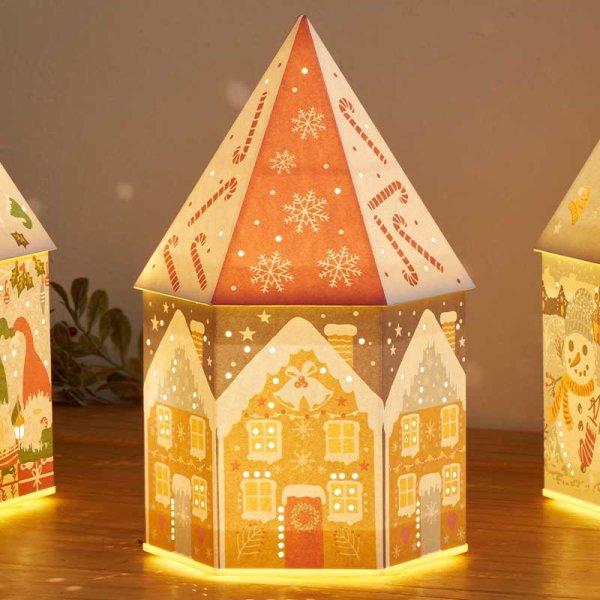 InLit DecorHouse Gingerbread Light Up LED Paper House – Southwood ...