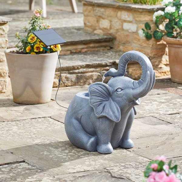 Smart Garden Solar Jumbo Showers Elephant Water Feature – Southwood ...