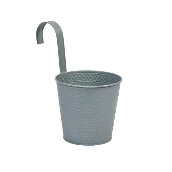Aztec Slate Grey 6in Fence & Balcony Hanging Plant Pot – Southwood ...