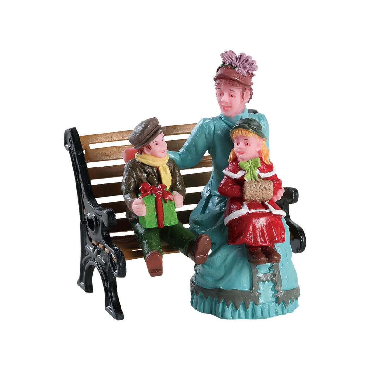 Lemax Sitting Together - Family on a Park Bench – Southwood Garden Centre