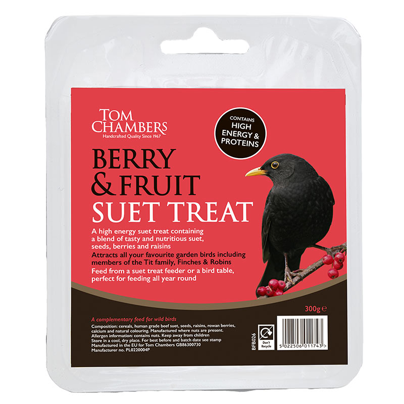 Tom Chambers Berry Nice Suet Treat Bird Food – Southwood Garden Centre