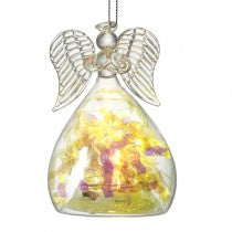 Light Up Glass Hanging Angel – Southwood Garden Centre
