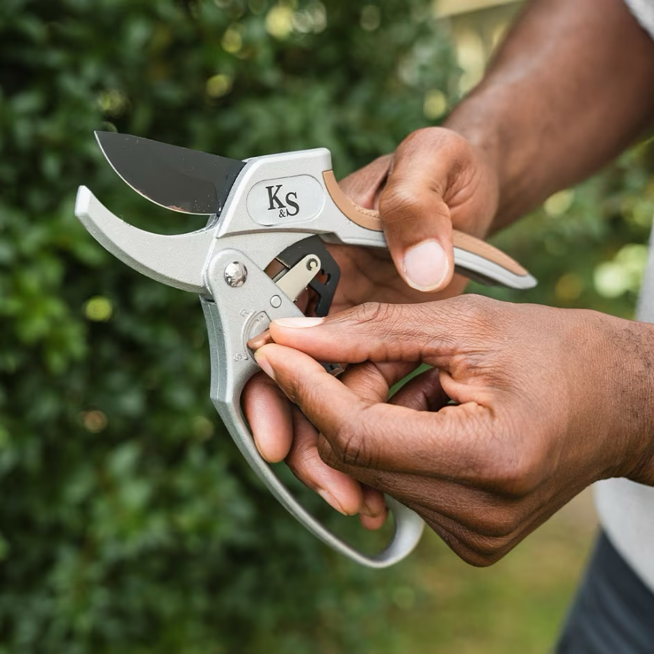 Kent & Stowe SureCut Hard Wood Ratchet Secateurs – Southwood Garden Centre