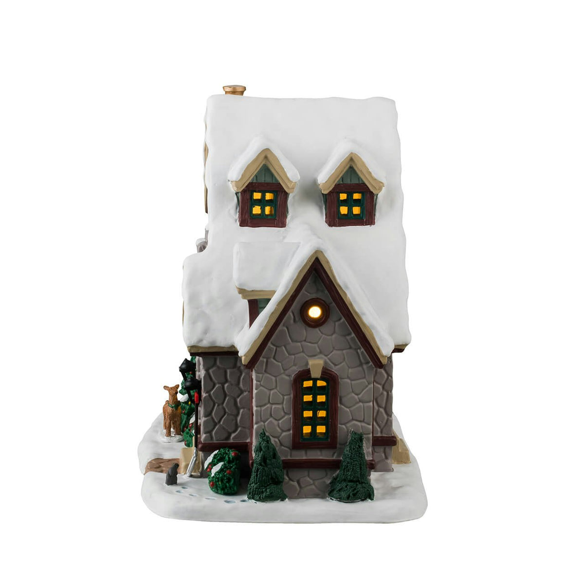 Lemax - White Christmas Snowy Light Up Christmas Village House ...
