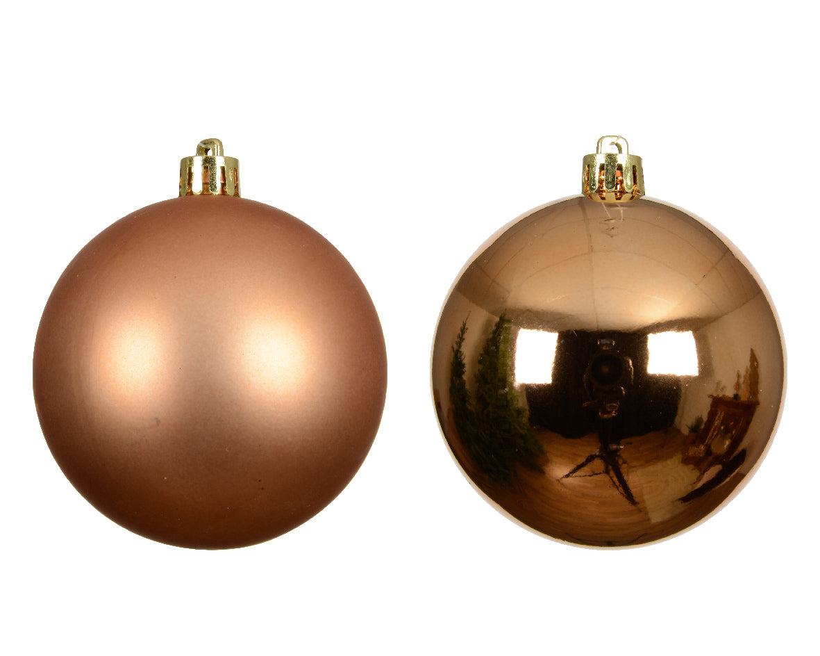 Brandy Shatterproof Shiny and Matte Baubles - Box of 6 – Southwood ...