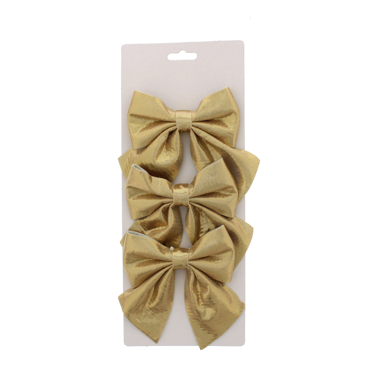 Set of 3 Gold Christmas Bows – Southwood Garden Centre