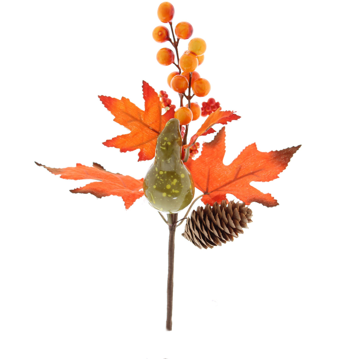 Autumnal Orange Leaves and Harvest Pick - 27cm – Southwood Garden Centre