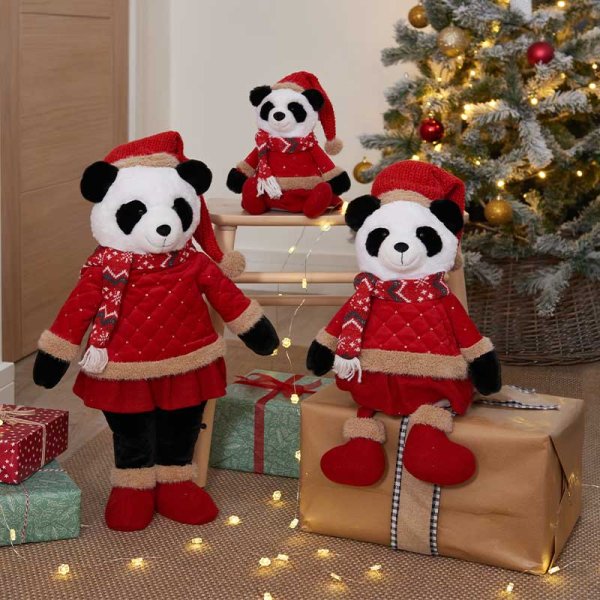 Festive Pandora Panda Plush - 25cm – Southwood Garden Centre