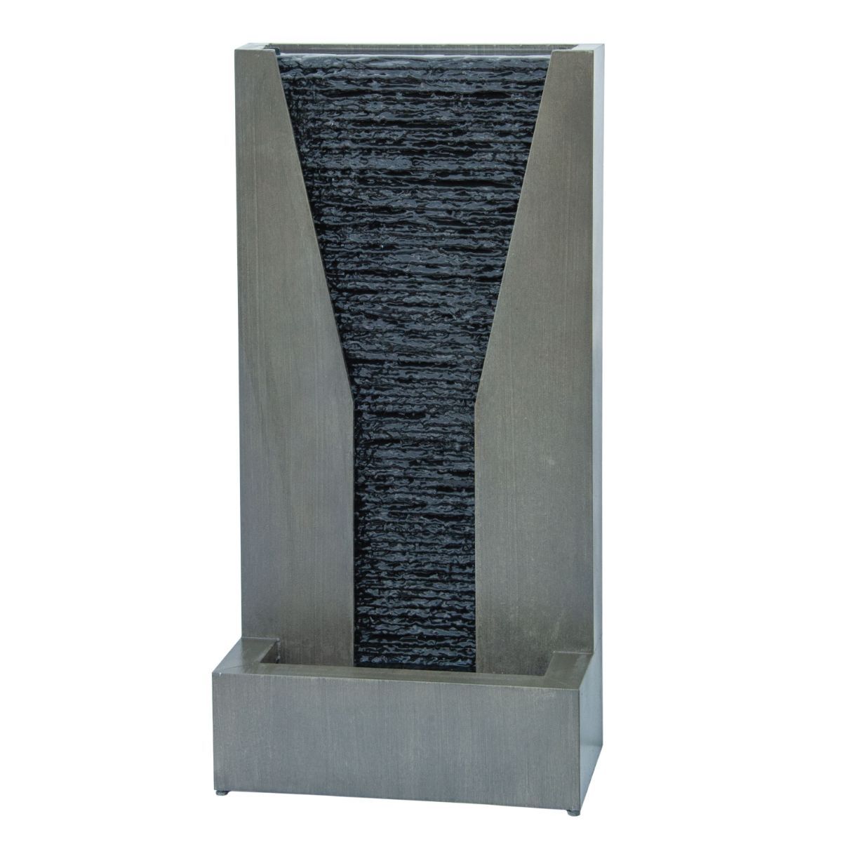 Outdoor Tall Ravine Modern Ripple Cascading Water Feature - 92cm ...
